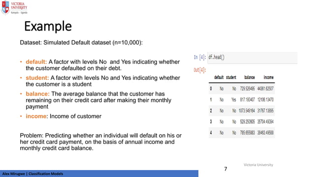 Machine Learning (Classification Models) | PPTX