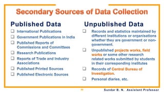 Sources of Data Collection - Business Statistics & Research Methods for ...