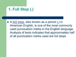 Punctuation mark full sghshwhwh shhwhwhwhwh | PPTX