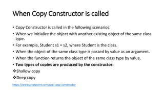 Constructor and Destructor.pdf | Programming Languages | Computing