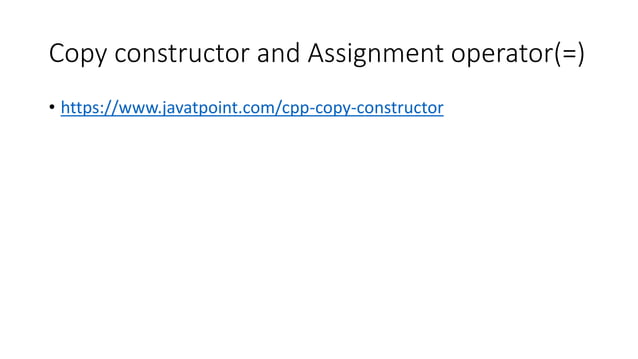 Constructor And Destructorpdf Programming Languages Computing 6665