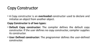 Constructor and Destructor.pdf | Programming Languages | Computing