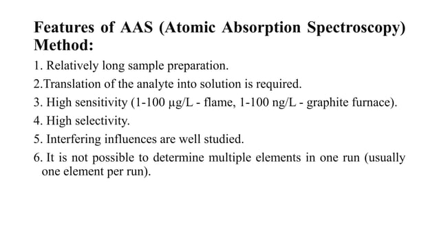 Lecture 3. Atomic-absorption spectrophotometry.pptx | Chemistry | Science