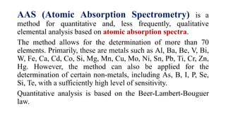 Lecture 3. Atomic-absorption spectrophotometry.pptx | Chemistry | Science