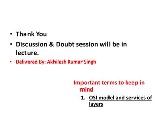 osi model computer networks complete detail | PPTX