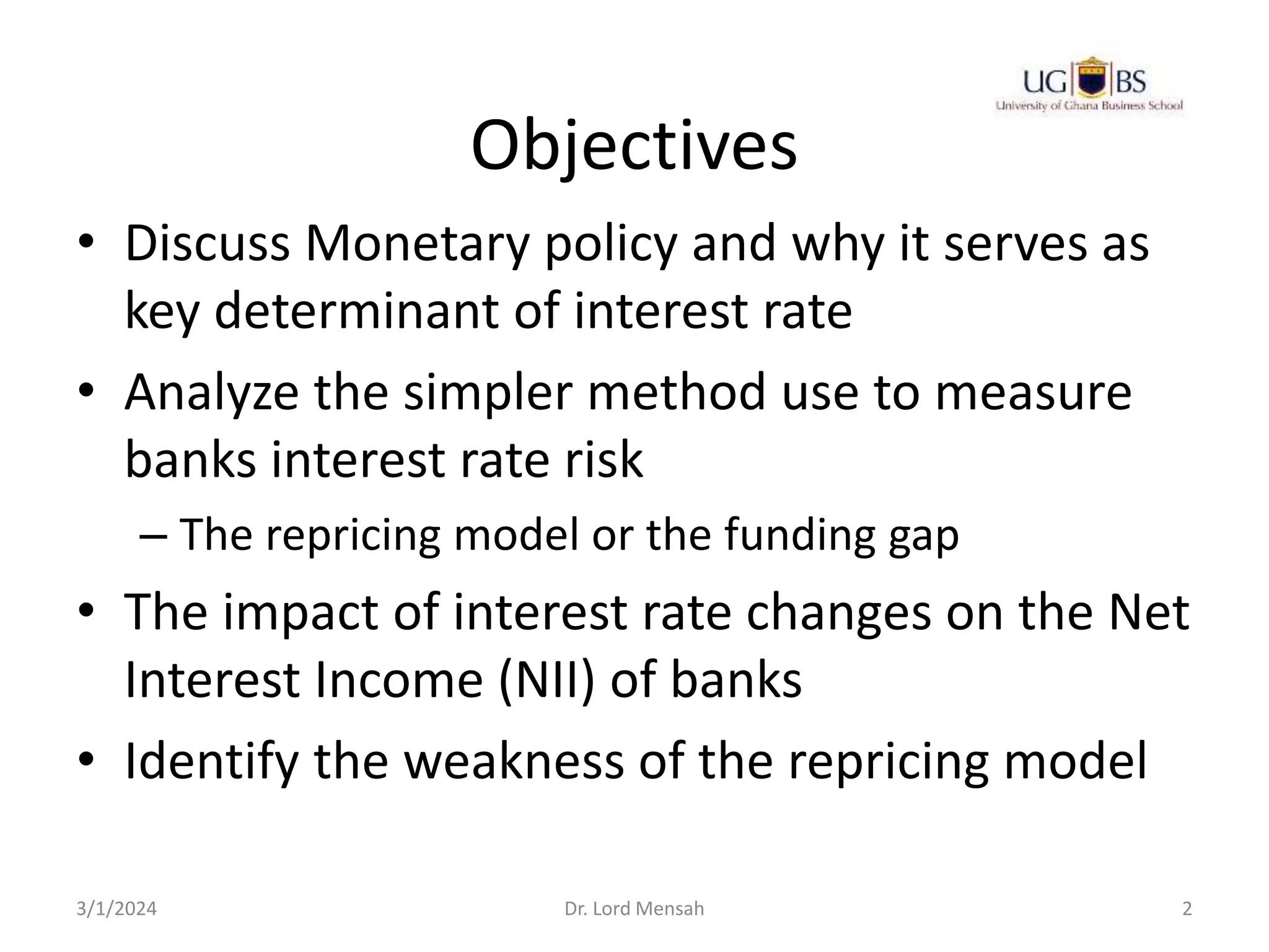 Bank Interest Rate Risk Measures, Gap and Duration.pptx