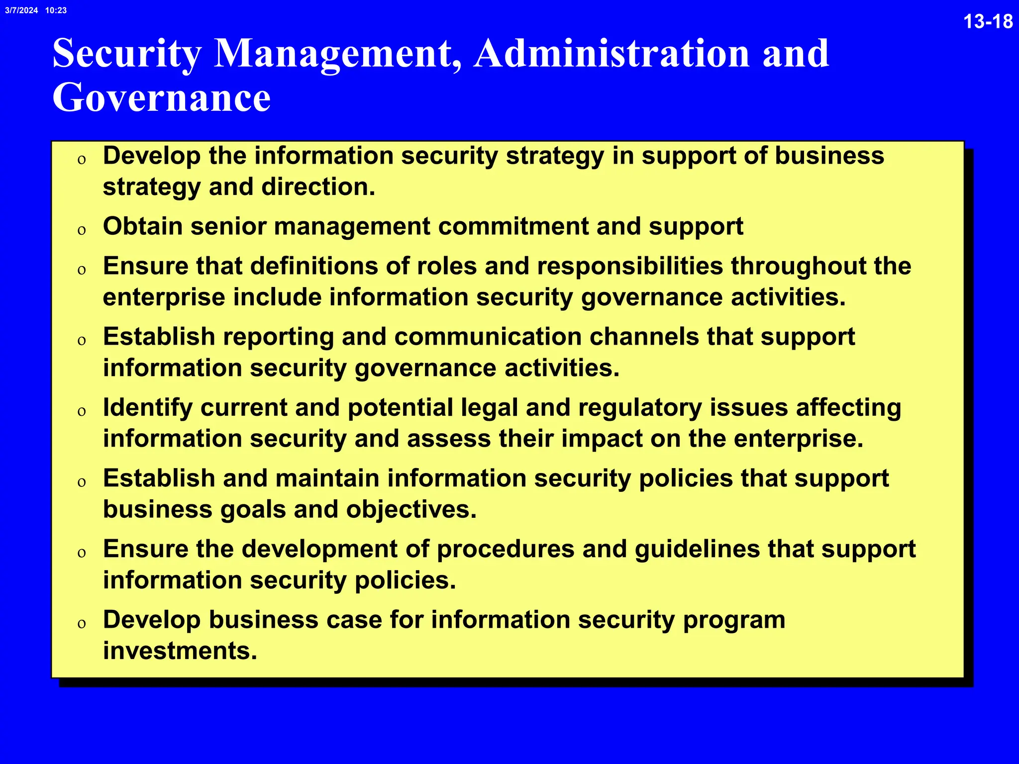 Information Security Lecture Slides Ppt