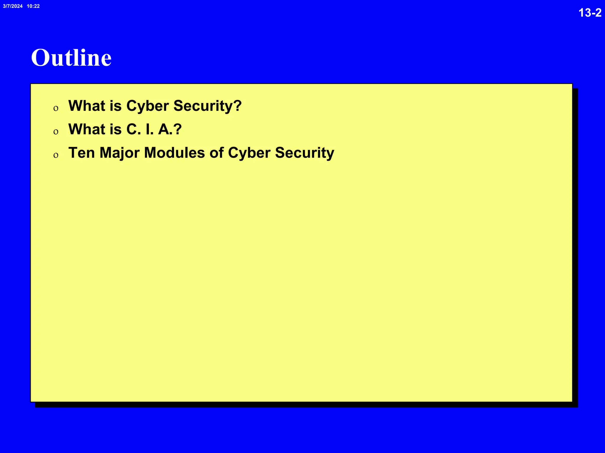 Information Security Lecture Slides Ppt