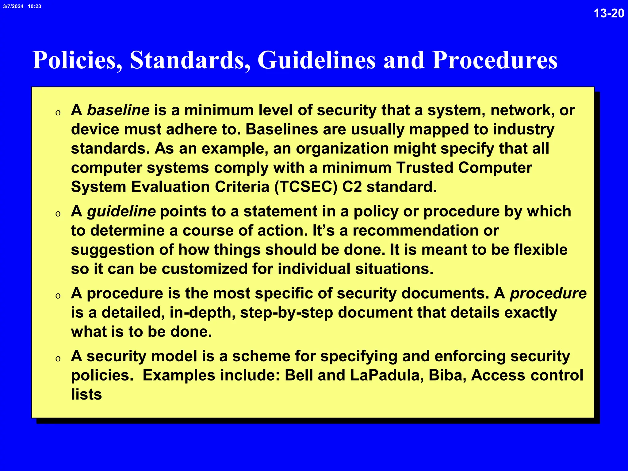 Information Security Lecture Slides Ppt