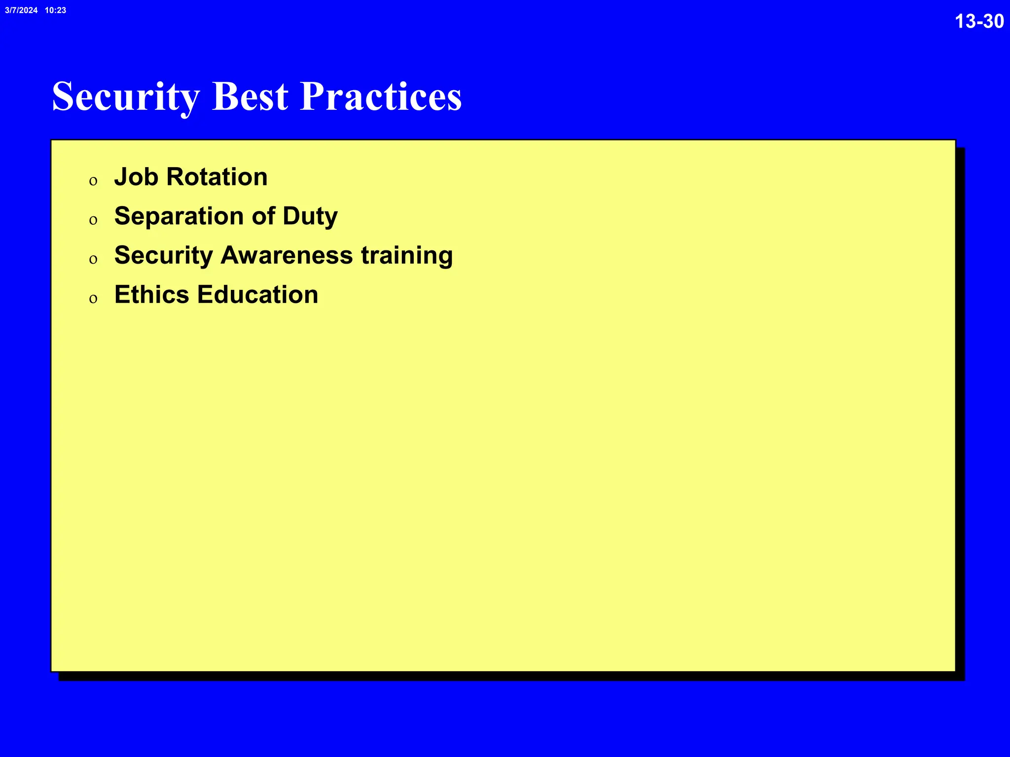Information Security Lecture Slides Ppt Information And Network
