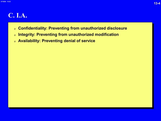 Information Security Lecture Slides Ppt Information And Network