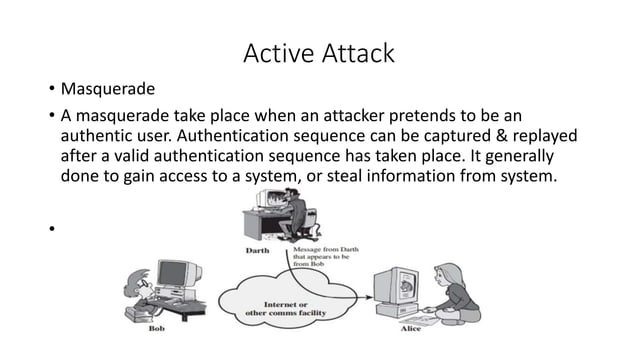 Difference between Active attack and Passive attack | PPTX