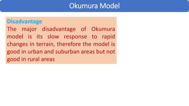 Path loss model, OKUMURA Model, Hata Model | PPTX | Physics | Science