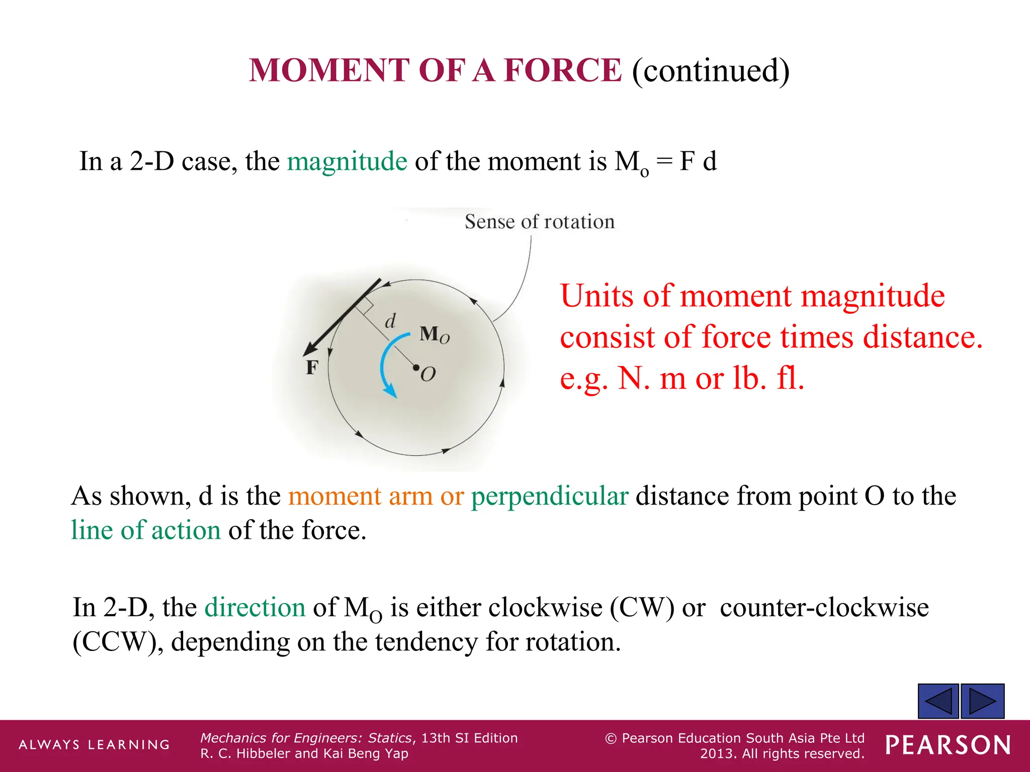 Lecture # 3.pdf, Moment of Force and Resultant | PDF