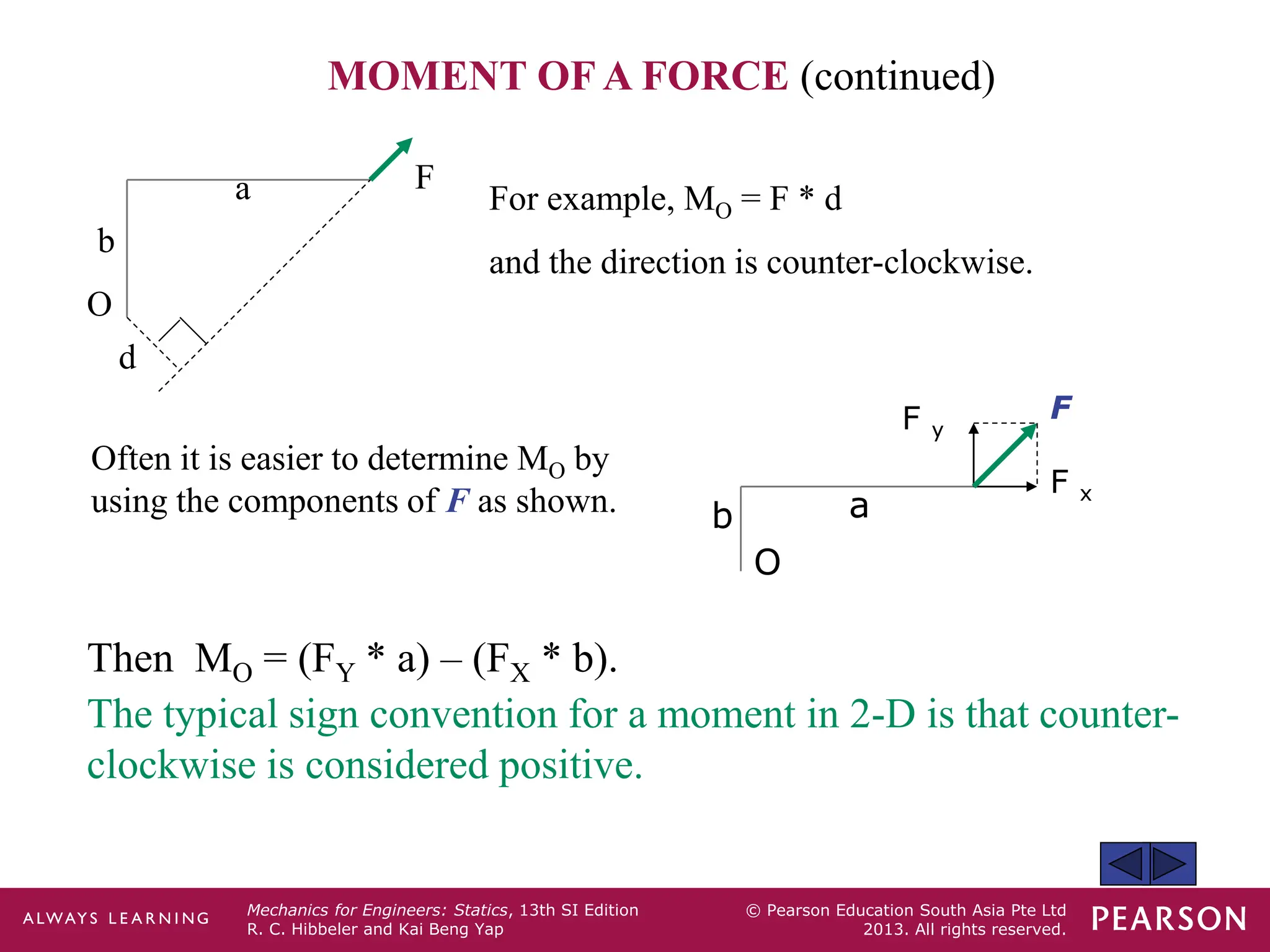 Lecture # 3.pdf, Moment of Force and Resultant | PDF