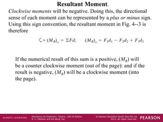 Lecture # 3.pdf, Moment of Force and Resultant | PDF