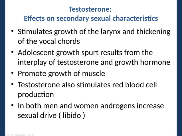 Testosterone mechanism of action in human | PPTX