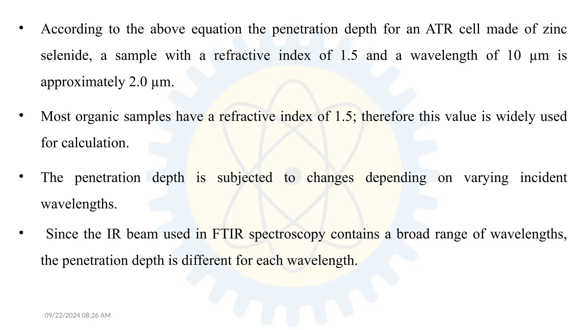 LECTURE 3.pptx ATR lecture for enhancing on FTIR usage in ...