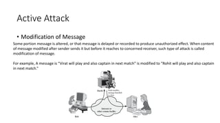 Difference between Active attack and Passive | PDF