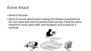 Difference between Active attack and Passive | PPT