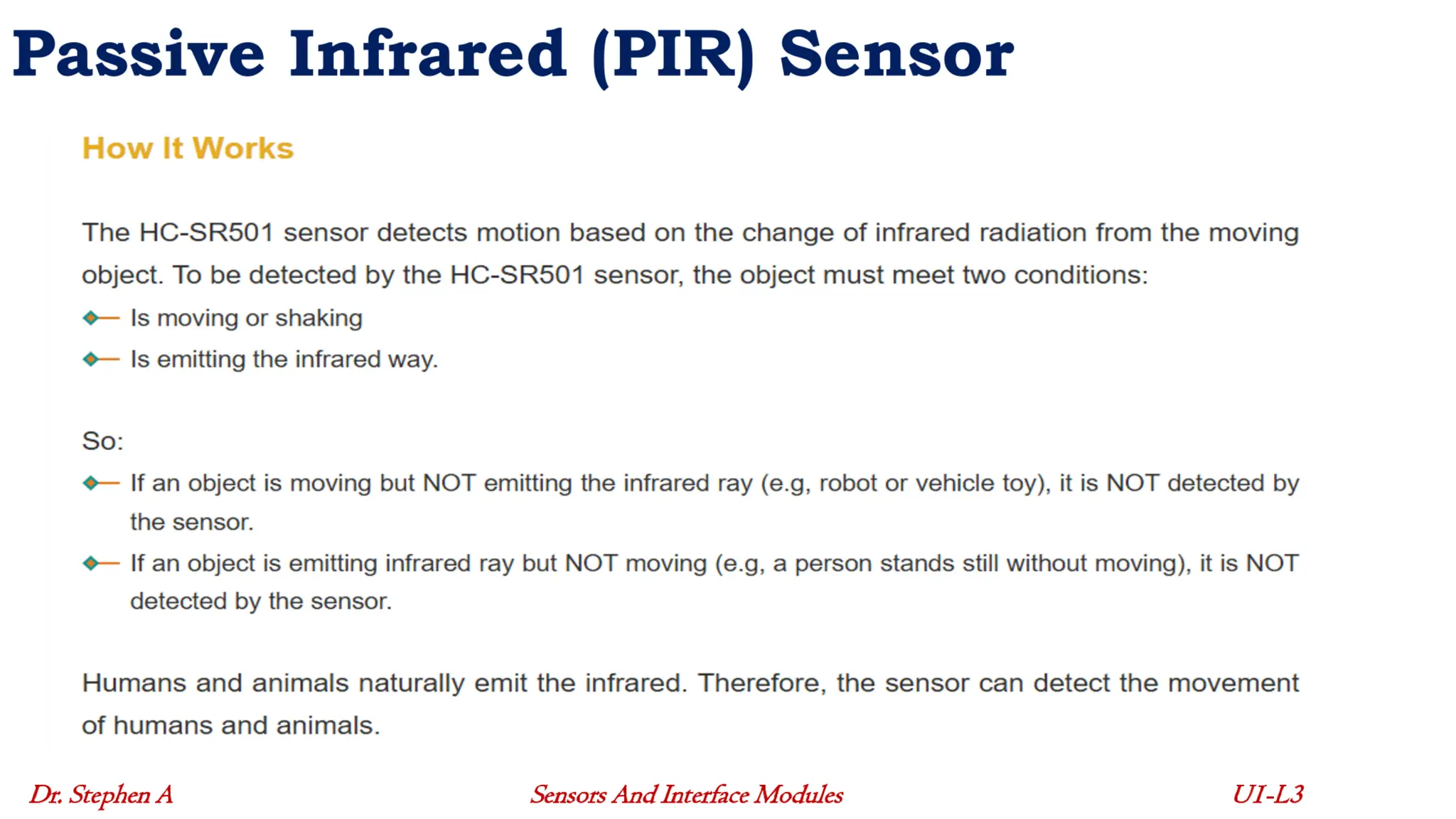 Common Sensors and their Working Principles - Lecture 3 | PDF