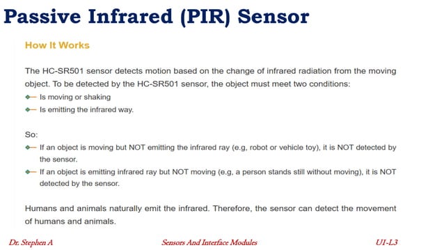 Common Sensors and their Working Principles - Lecture 3 | PDF