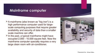 Types of computer by Kiran Zahra Lecture 3.pptx