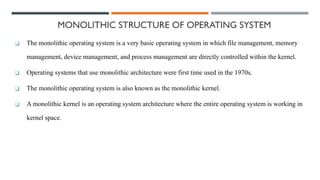 LECTURE 3 OPERATING SYSTEM PPT FOR ENGINEERING | PPT