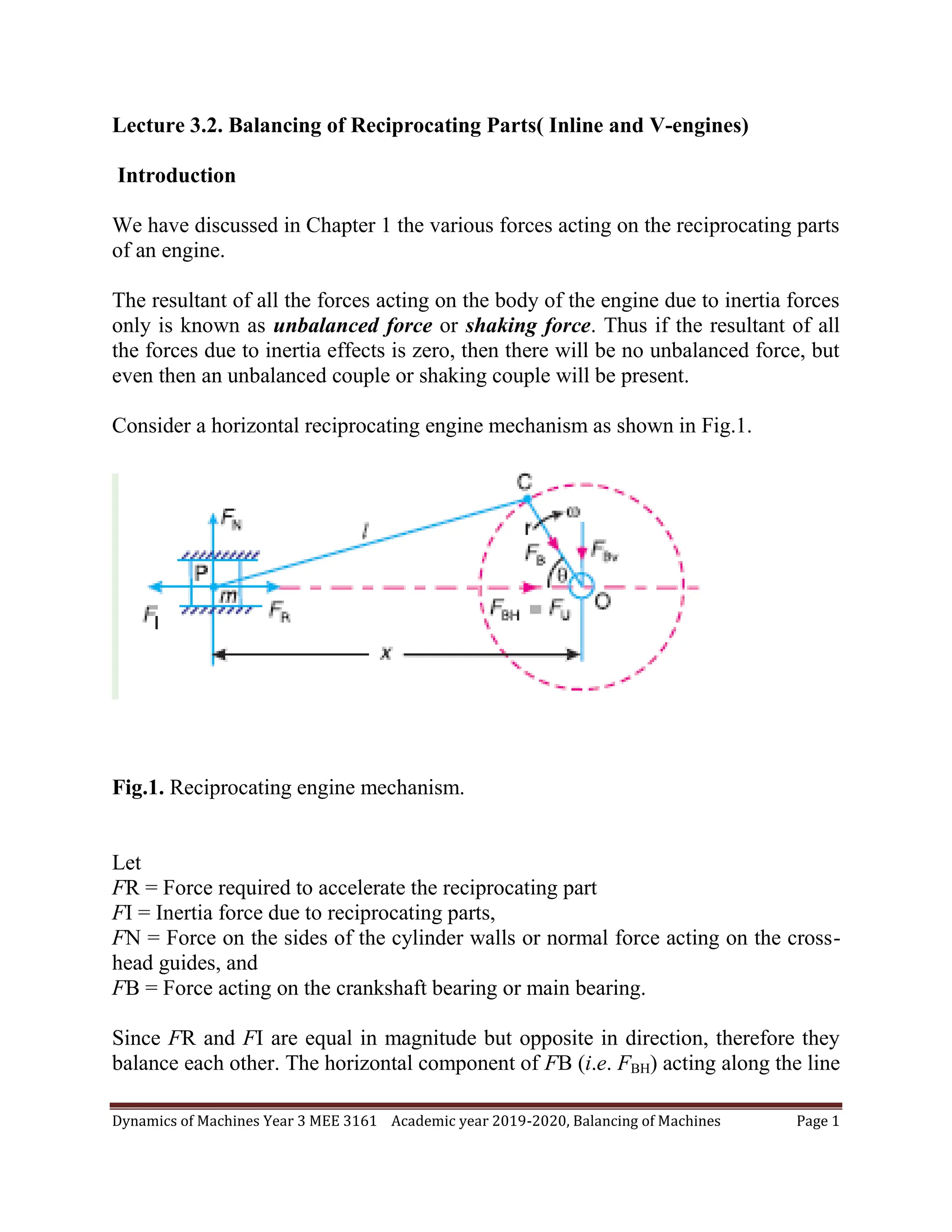 Lecture 3.2 Balancing of Reciprocating Parts-Inline and V Enginedoc.pdf