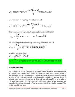 Lecture 3.2 Balancing of Reciprocating Parts-Inline and V Enginedoc.pdf