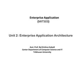 Lecture_3.pdf for Enterprise Application Architecture | PPT