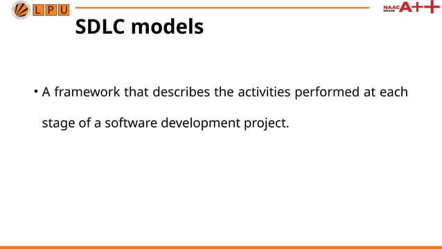 software Engineering lecture on development life cycle | PPT