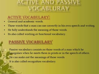 Characteristic features of English vocabulary | PPTX