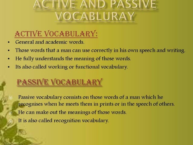 Characteristic features of English vocabulary | PPTX