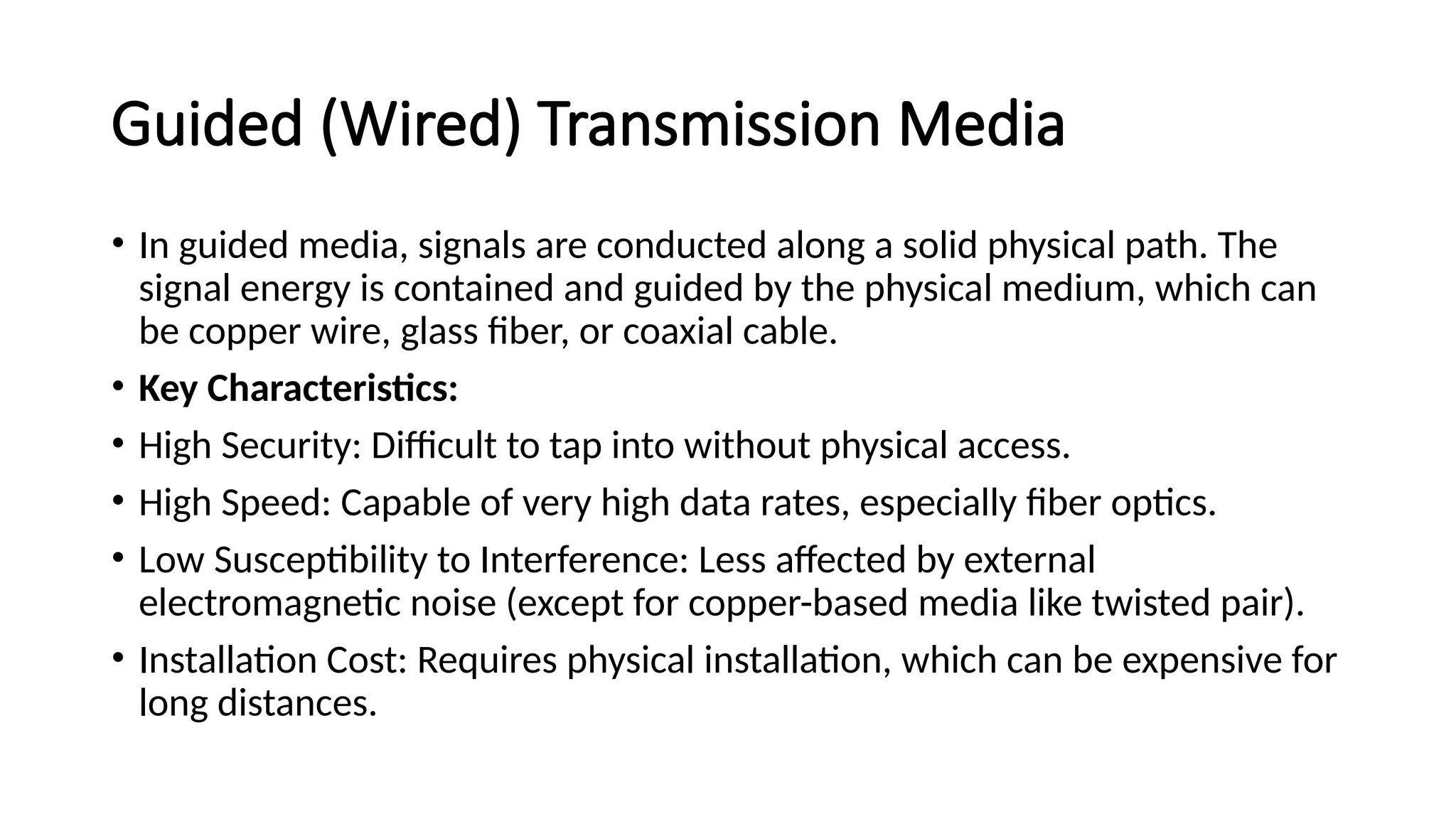 lecture 3.pptx, Introduction to Transmission media | PPTX
