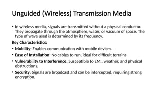 lecture 3.pptx, Introduction to Transmission media | PPTX