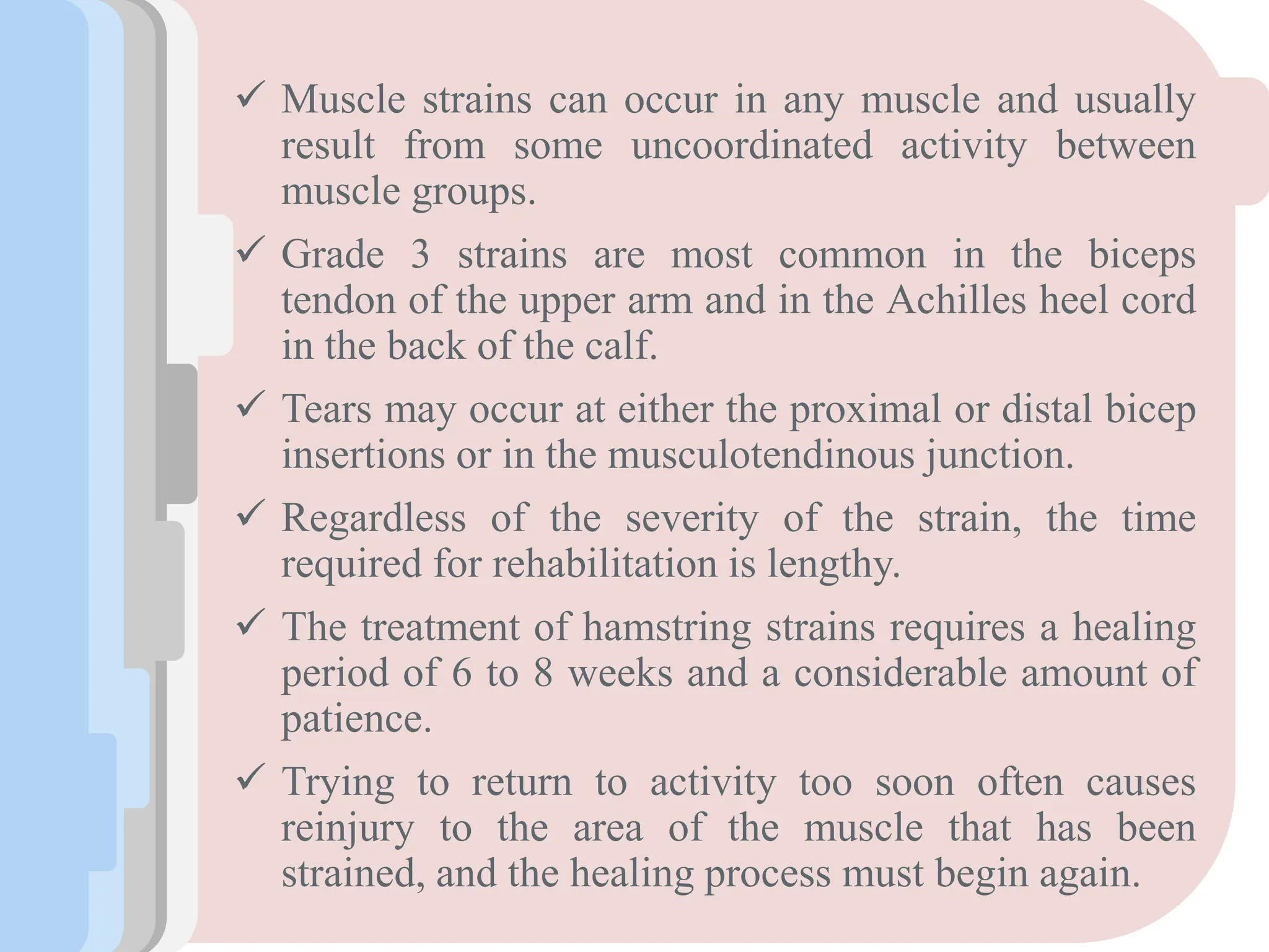 Lecture 3. Soft tissue injuries in sport ...