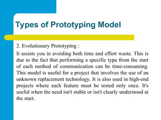 Lecture 3: Software Process Models (Evolutionary Model Prototype Model ...