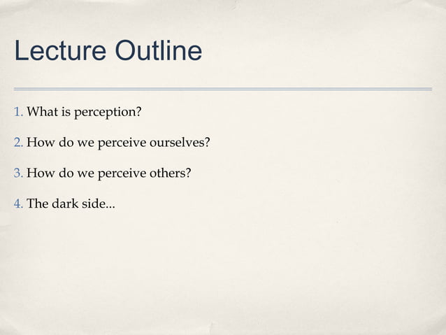 Lecture 3.3 perception student notes | PPT