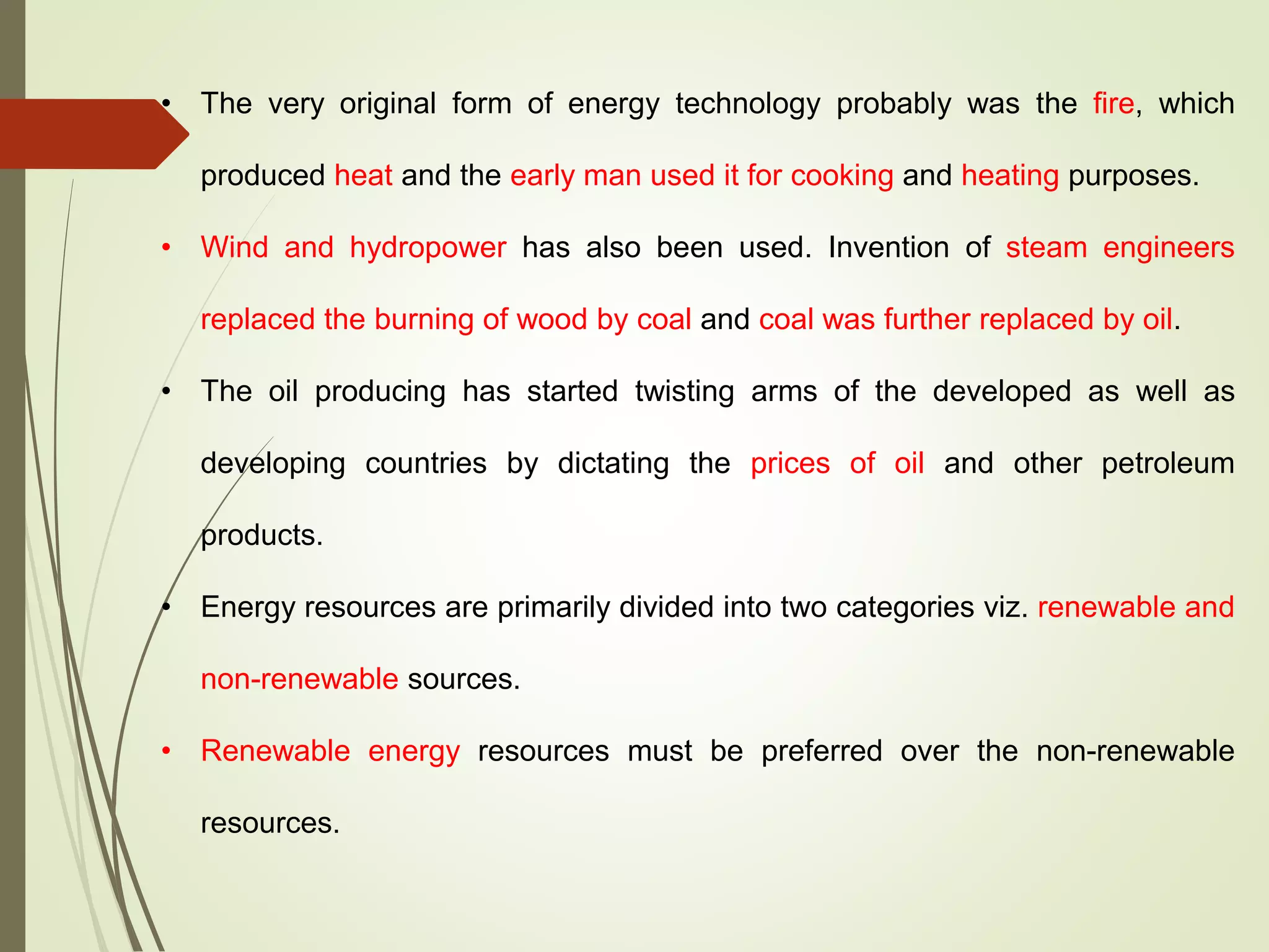 Lecture 3 3ppt Energy resources | PPT