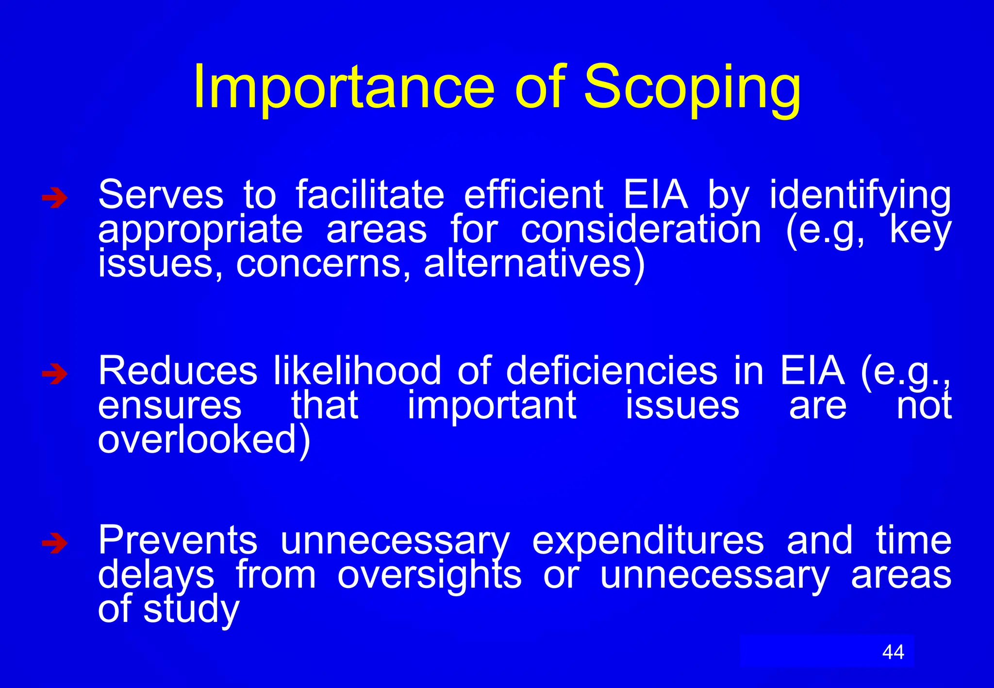 Lecture 3-4 EIA-process EIA EIA EIA EIA EIA | PPT