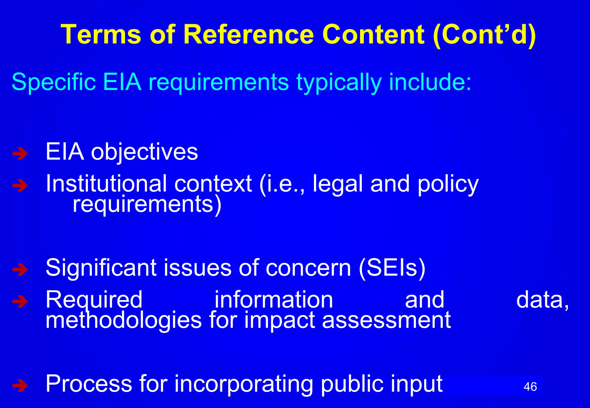 Lecture 3-4 EIA-process EIA EIA EIA EIA EIA | PPT