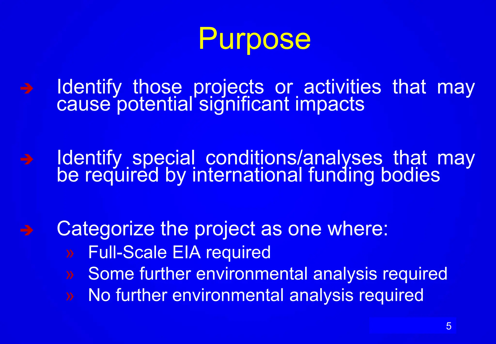 Lecture 3-4 EIA-process EIA EIA EIA EIA EIA | PPT