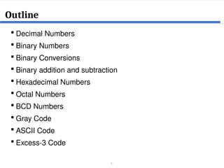 Lecture # 3-4 Number Systems. DIGITALSS | PPT