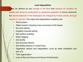 Lecture 3 4ppt Land resources | PDF