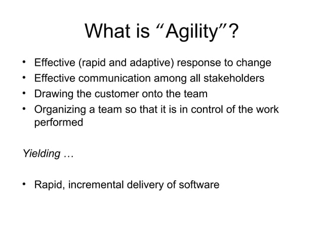 Agile Development | Agile Process Models | PPT | Web Development | Internet