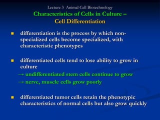 Lecture 3 animal cell types | PPTX