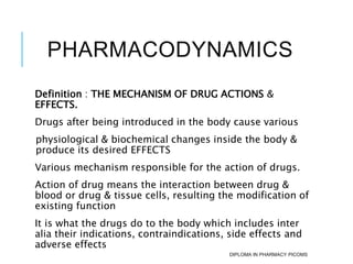 LECTURE 3 -BASIC PHARMACODYNAMIC CONCEPT.pptx | Chemistry | Science