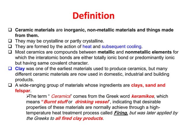 Ceramics | PDF | Chemistry | Science