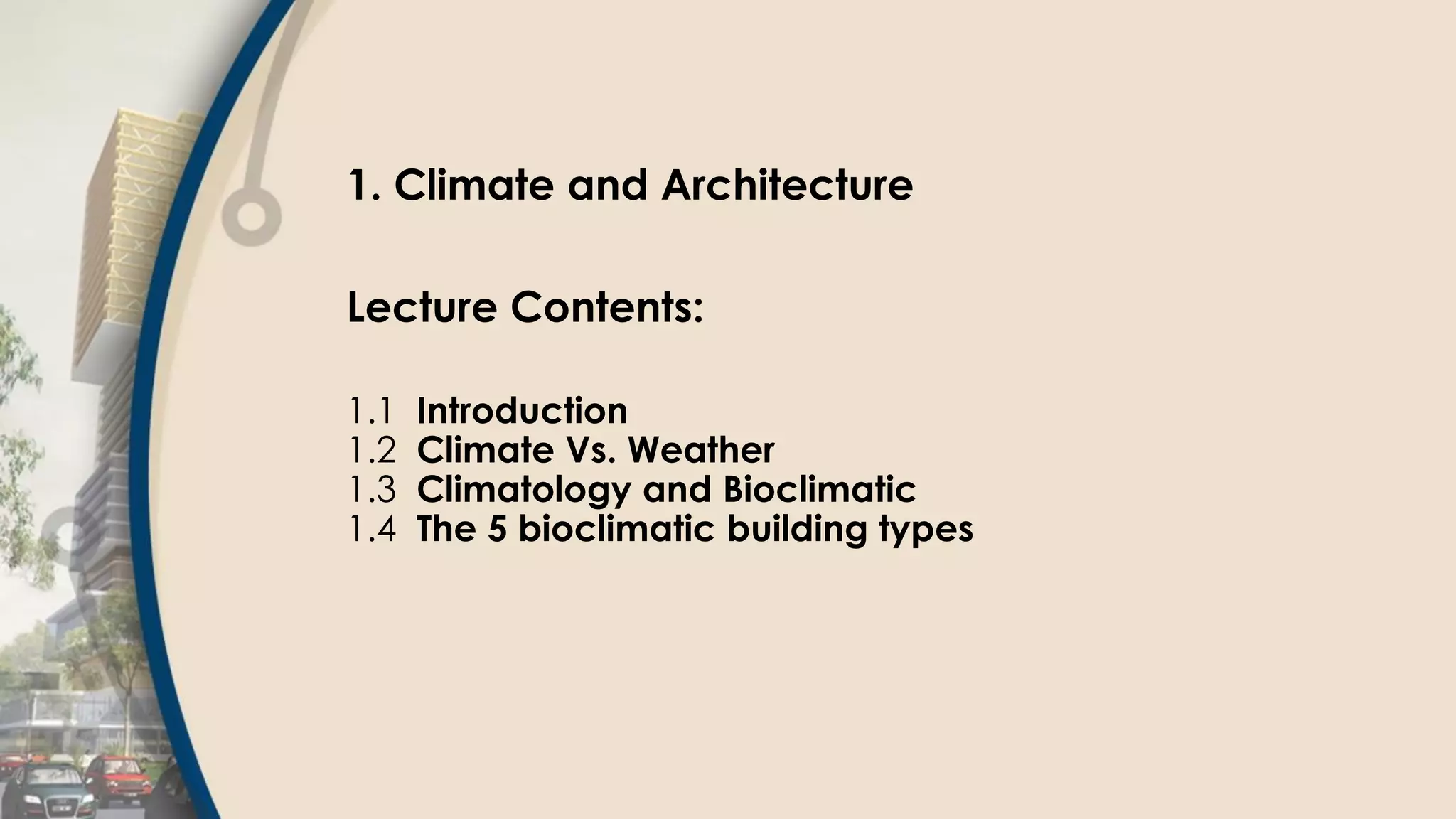 Lecture 3 - climate and architecture | PDF